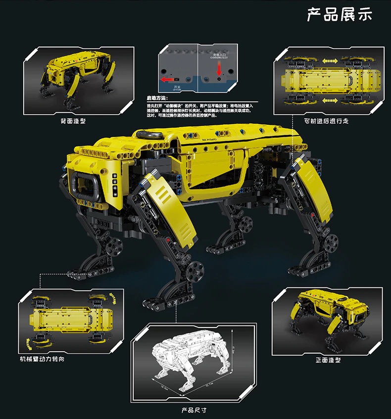 Mould King 15066-15067: Power Brick Technic Boston Dynamics-Inspired ...