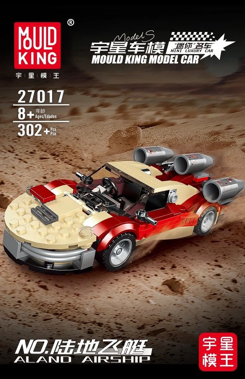 Mould King 27017: Model Car Landspeeder Speed Champions-Style Build ...